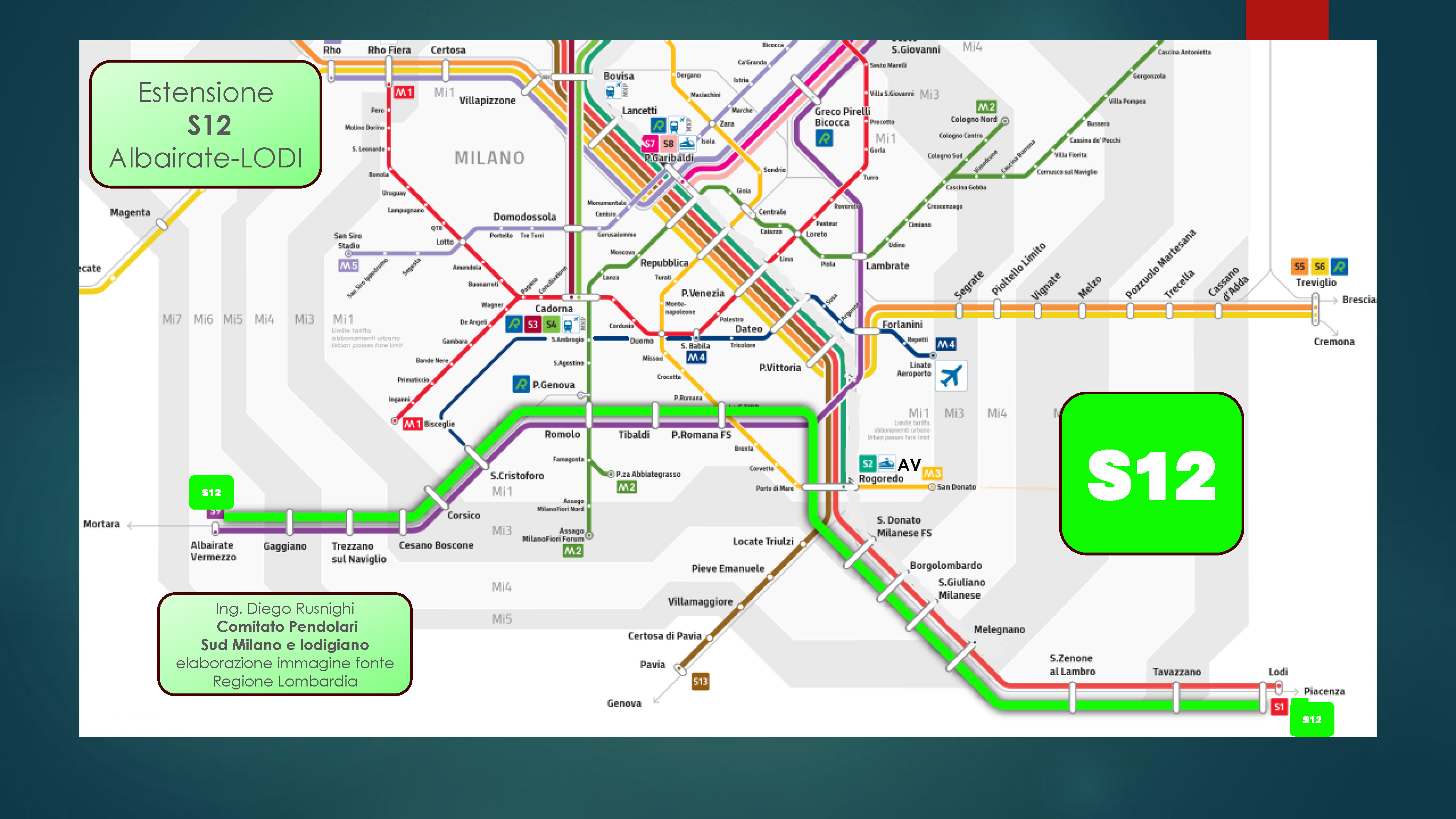 La proposta per la nuova Linea S12 “fuori dal passante”: da Melegnano a ...