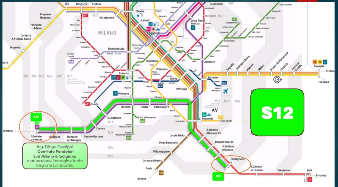 Una nuova S12 per il Sud Milano: proposta a costo zero per alleggerire ...